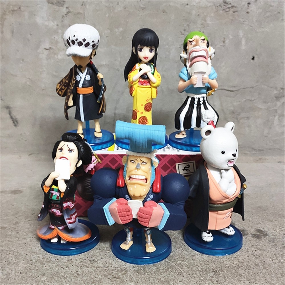 6PCS One Piece Anime Robin Franky Collectible Action Figure Doll Gift ...
