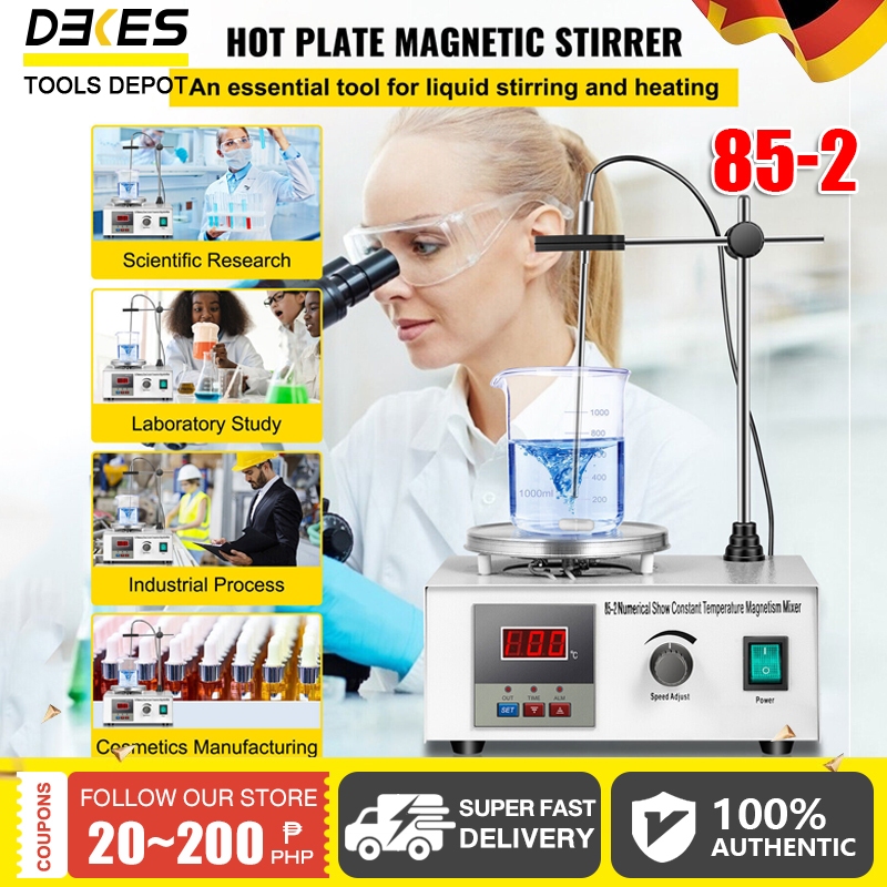 85-2 Magnetic Stirrer with Heating Plate 1000ml Hotplate Laboratory ...