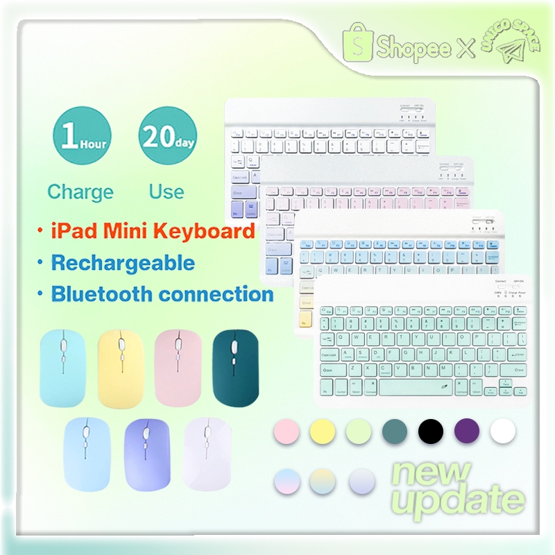 Wireless Bluetooth Keyboard Mouse Set Tablet Ipad Phone Keyboard Mini Bluetooth Keyboard Mouse