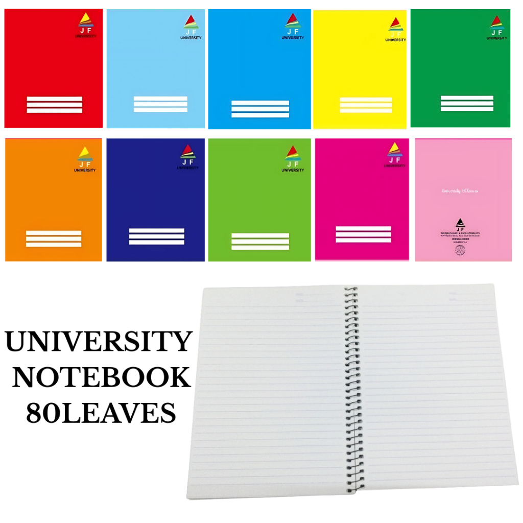 HONCER 10PCS BIG NOTEBOOK UNIVERSITY NOTEBOOK SPIRAL W/YARN 10COLORS ...