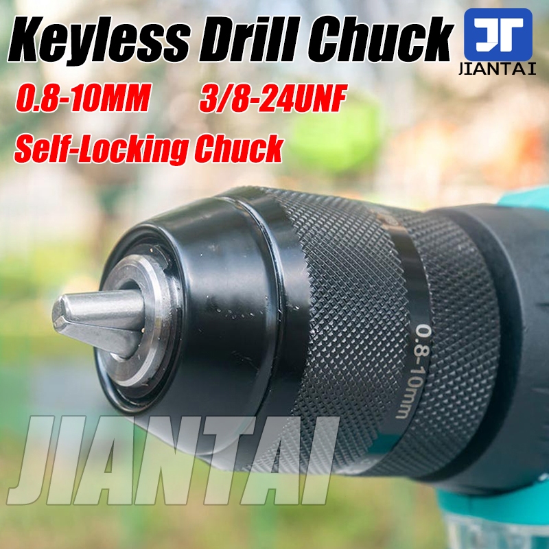 10mm Full Metal Self-Locking Drill Chuck 3/8-24UNF Thread Suitable For ...