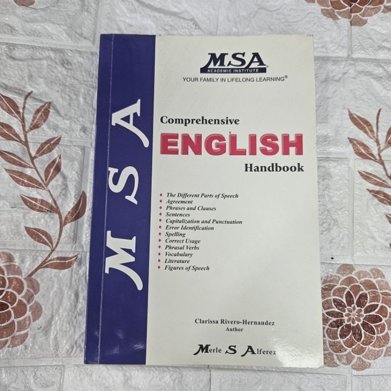 MSA Comprehensive ENGLISH Handbook By Hernandez | Shopee Philippines