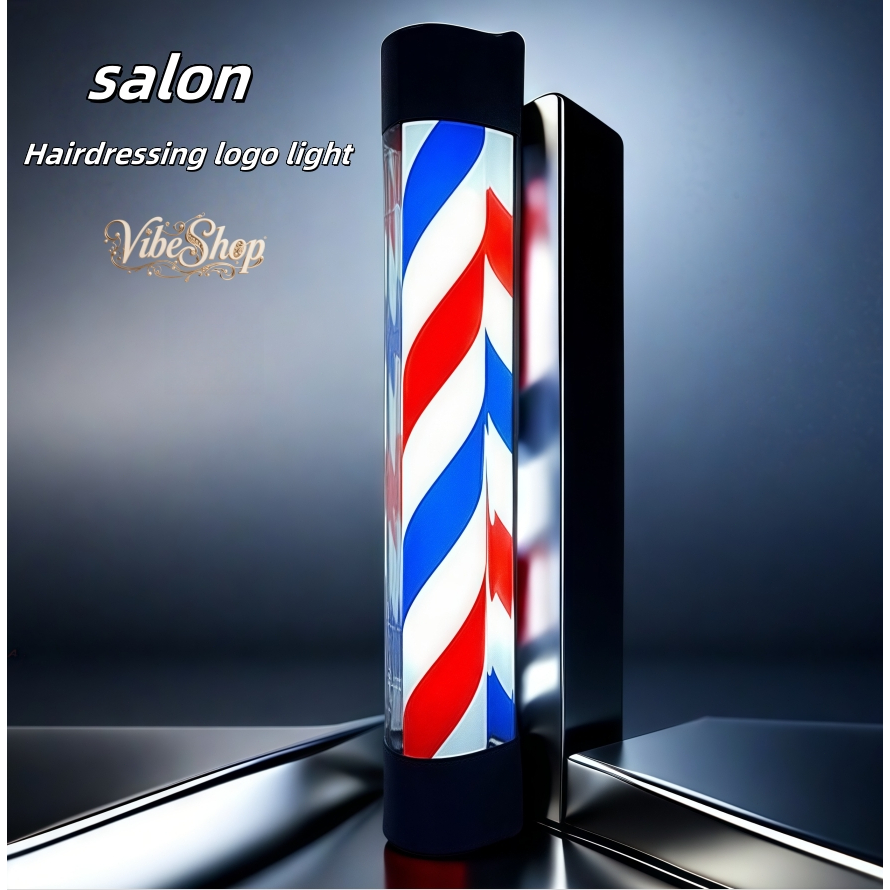 [COD] Hair Salon LED Rotating Light Advertising Sign Light Hair Salon ...