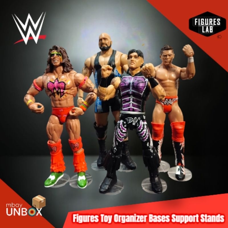 WWE Wrestler Action Figures Round Clear Stand Base-FIGURESLAB | Shopee ...
