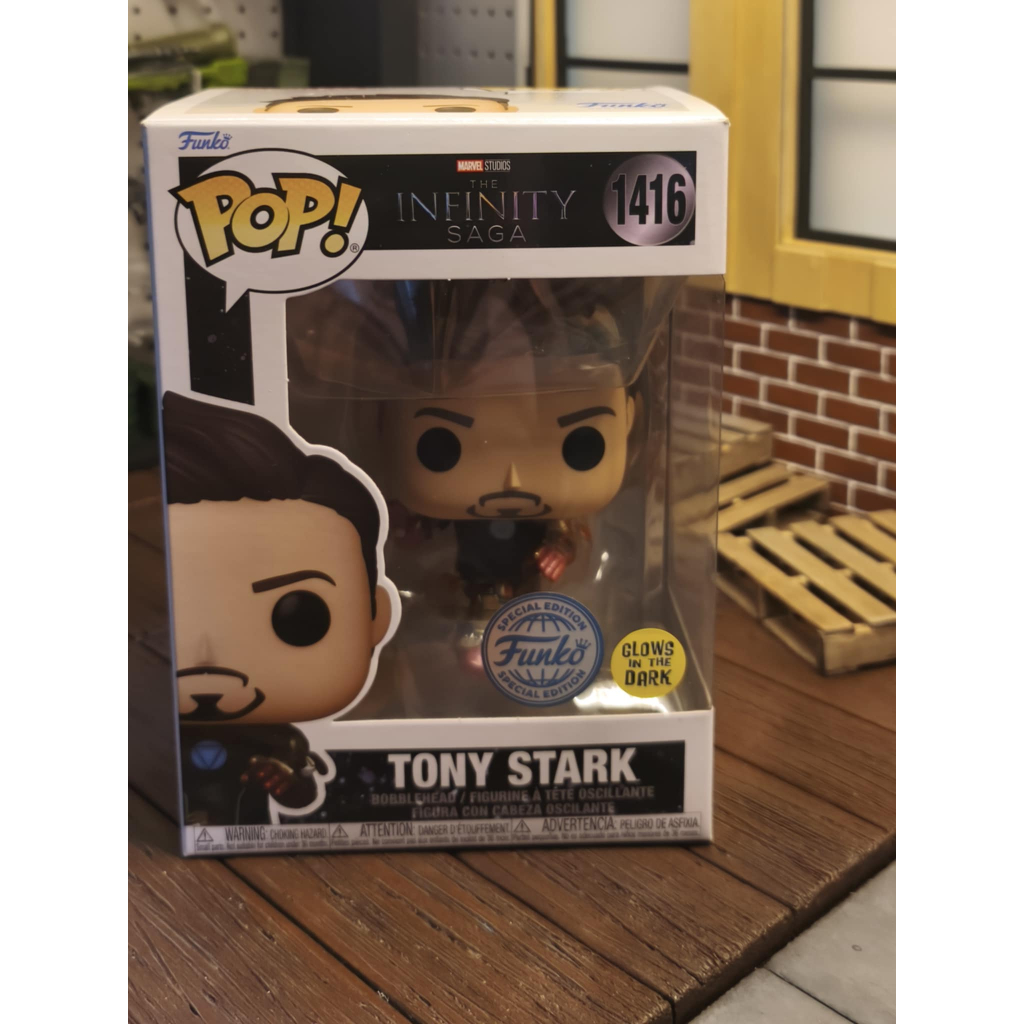 Funko Pop! The Infinity Saga Iron Man Glow in the Dark Exclusive 1416 ...