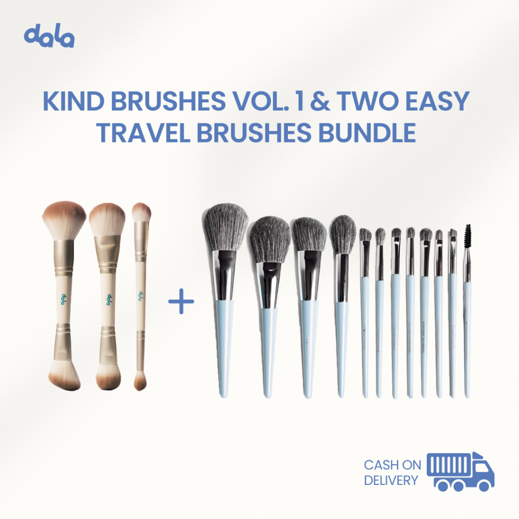 DALA Brush Bundle (Two Easy & Kind) - Soft Synthetic Bristles | Dual ...