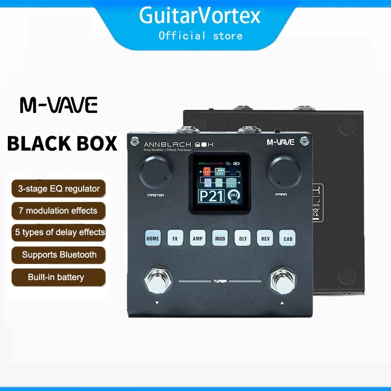 M-VAVE Blackbox Guitar / Bass AMP Modeler Multi Effects Processor Rechargeable | Shopee Philippines