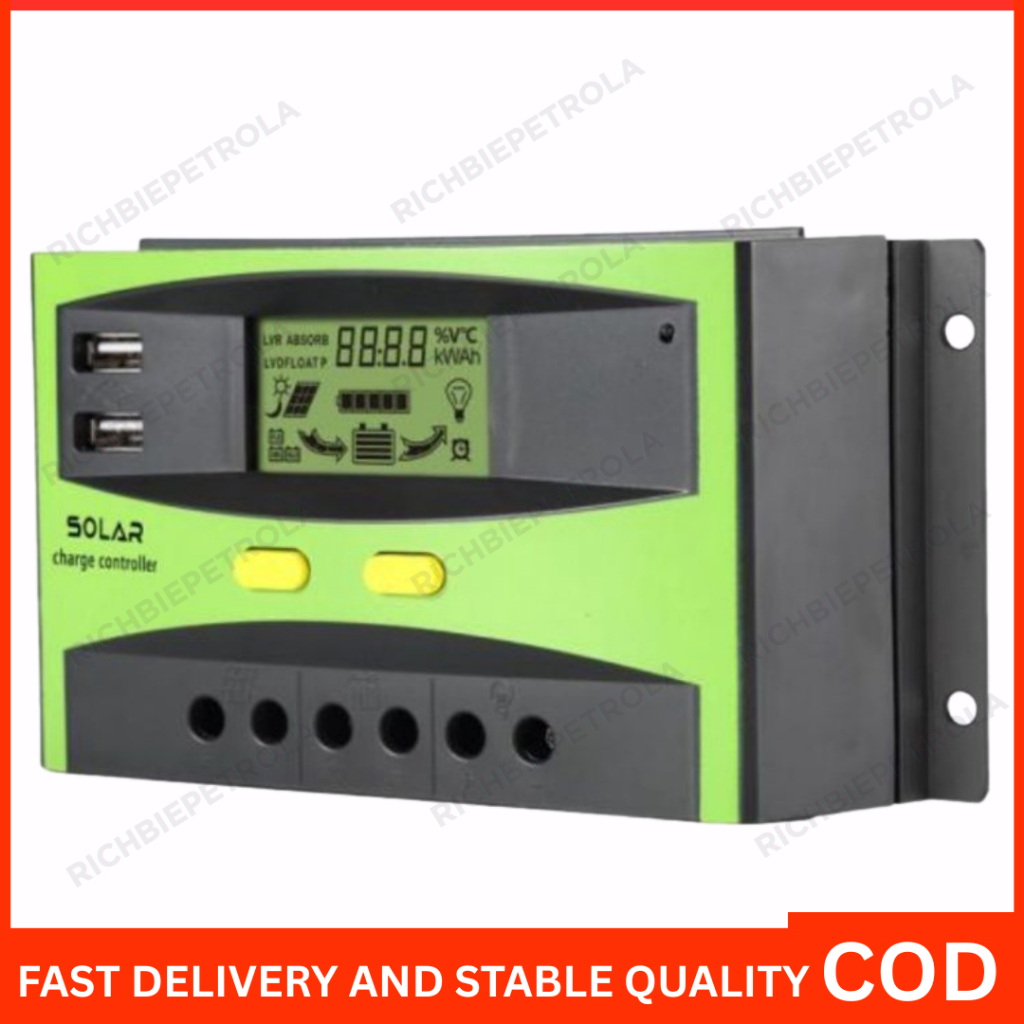 Solar Panel Charge Controller 12v/24v 20a,30a,40a, PWM Battery Charger ...