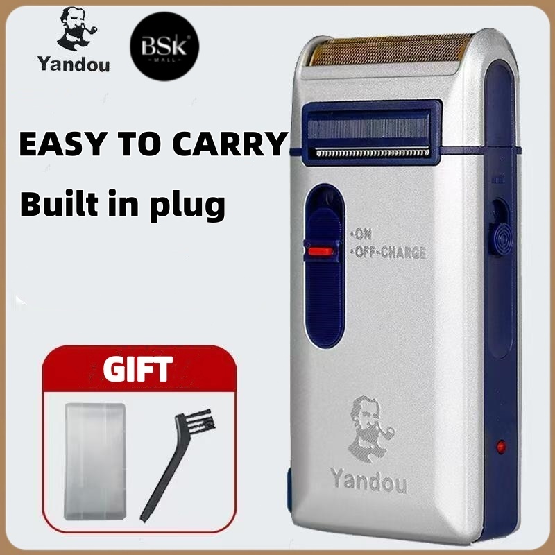 Yandou Mens Rechargeable Electric Razor 3 In 1 Hair Beard Trimmer Wet ...