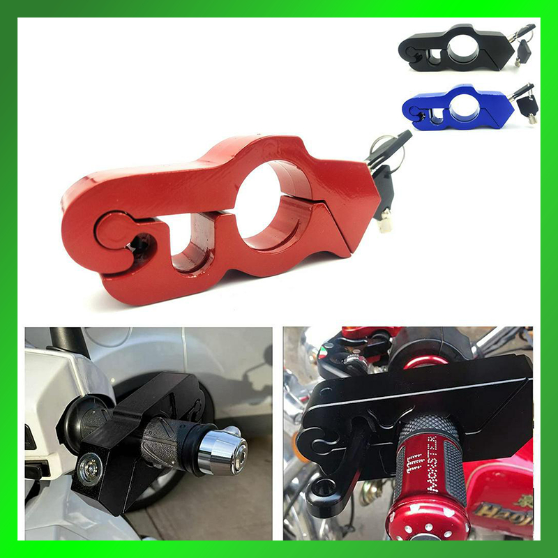 Motorcycle electric vehicle handle lock pedal handle anti-theft lock ...