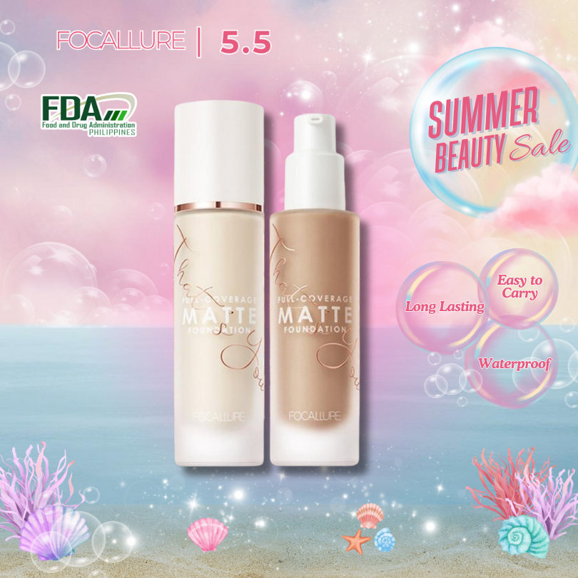 FOCALLURE Covermax Full Coverage Foundation Oil Control Face Makeup ...