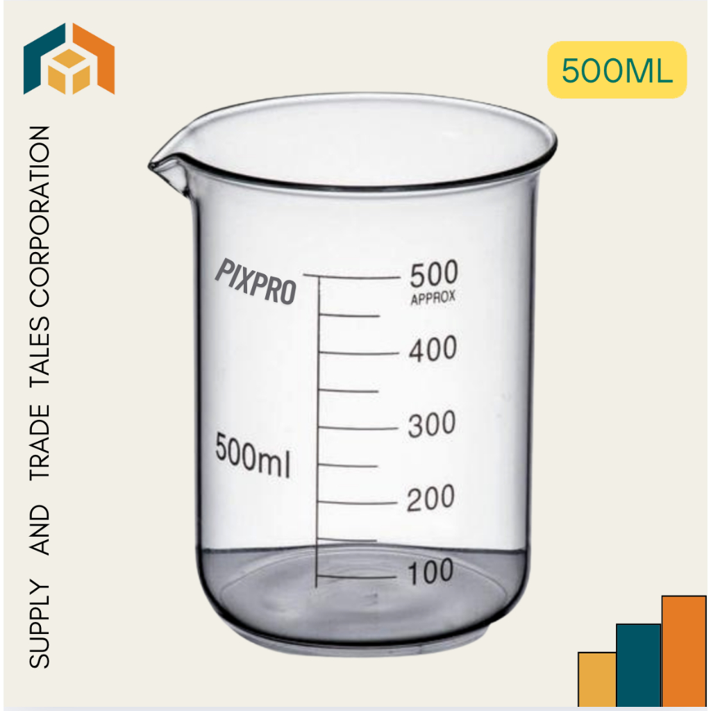 PIXPRO Glass Beaker 500ML | Shopee Philippines