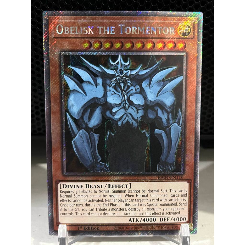 Obelisk the Tormentor - RA04-EN116 - Platinum Secret Rare 1st Edition ...