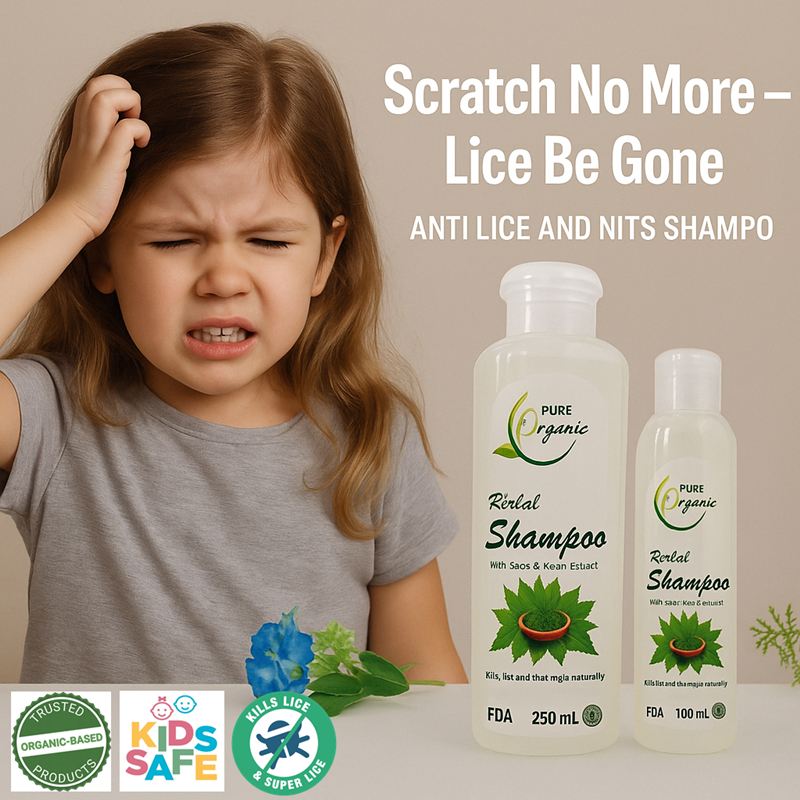 Neem Extract and Tea Tree Oil Herbal Shampoo by Pure Organic For Lice ...