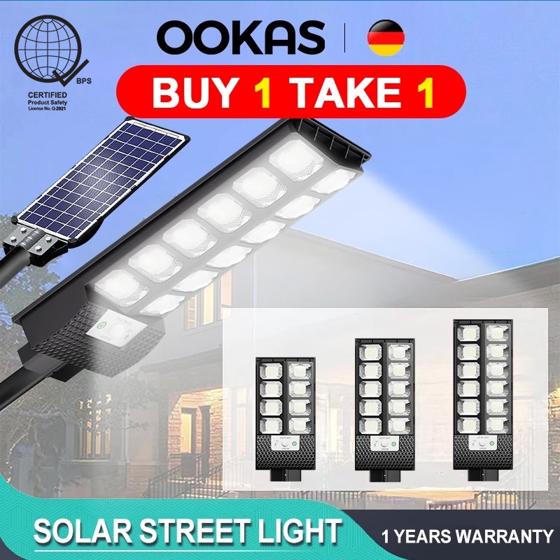 OOKAS Buy 1 Take 1 Solar Street Light Outdoor Waterproof Automatic ...