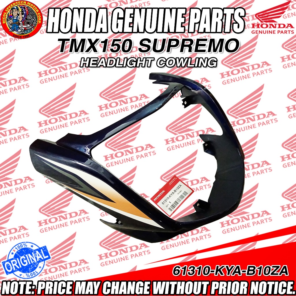 TMX SUPREMO 2013 1ST GEN FRONT VISOR/ HEADLIGHT COWLING (HPI) (GENUINE ...