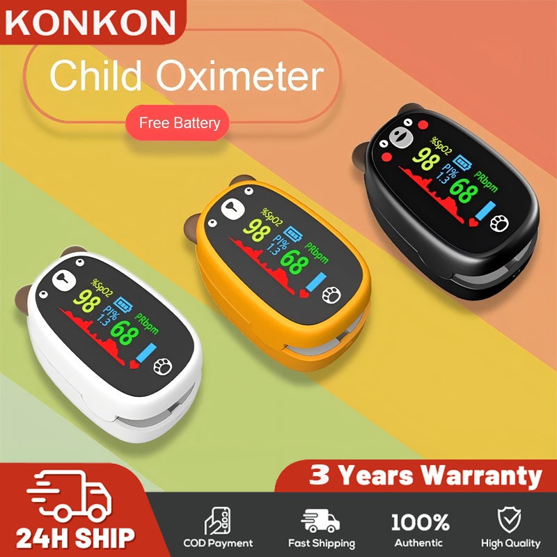 Child Finger Pulse Oximeter with Respiratory Rate and Heart Rate ...
