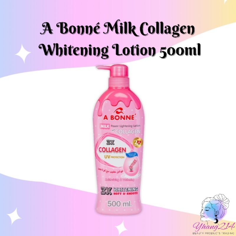 A Bonné Milk Power Lightening Lotion Plus Collagen 500ml | Shopee ...