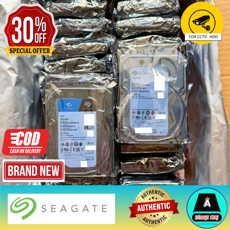 Seagate Skyhawk 6TB Video Internal HDD – 3.5 Inch SATA 6Gb/s 5400rpm ...