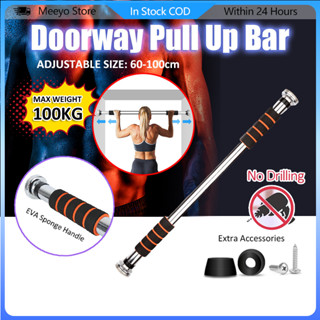 200KG Adjustable Fitness Doorway Pull Up Bar Gym Workout Chin Up Sport Equipment | Shopee ...