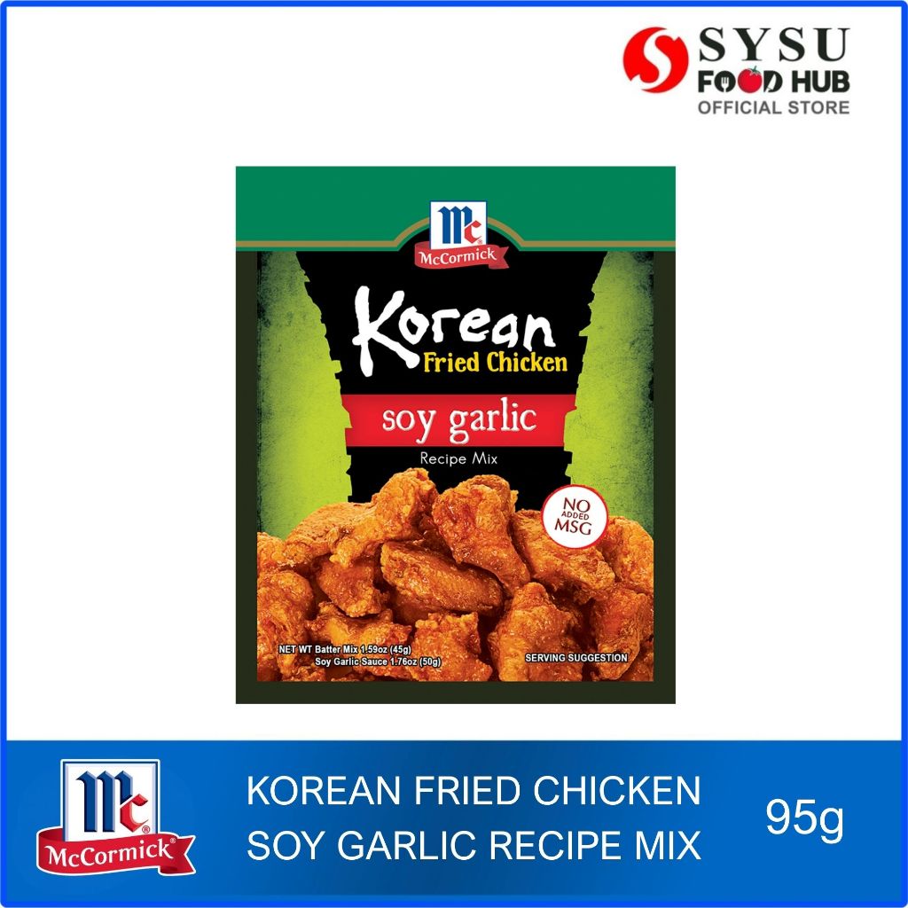 McCormick Koread Fried Chicken Soy Garlic Recipe Mix 95g | Shopee ...