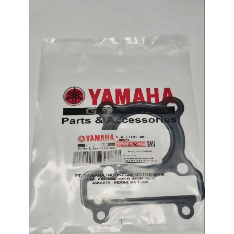 YAMAHA Genuine Parts Cylinder Head Gasket (Steel)for Mio Sporty [5LW-E1181-00] | Shopee Philippines