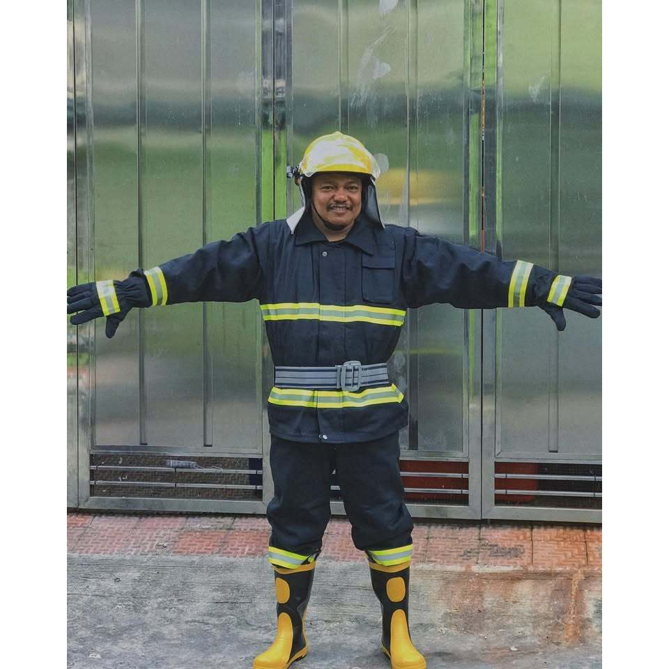 Complete set Fireman suit for barangays | Shopee Philippines