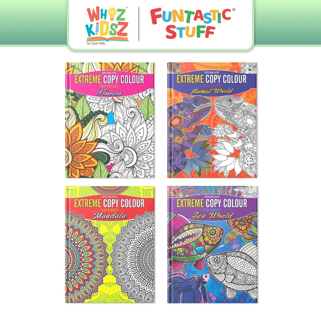 Whiz Kidsz Extreme Copy Coloring Book Set for Adults and Kids | Books ...
