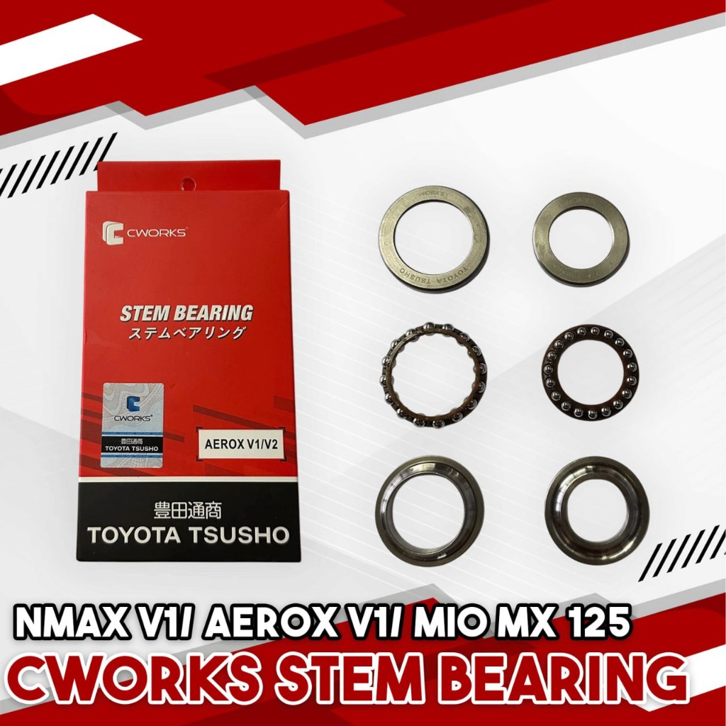 CWORKS STEM BEARING FOR NMAX V1/AEROX V1/MIO MXI 125 | Shopee Philippines