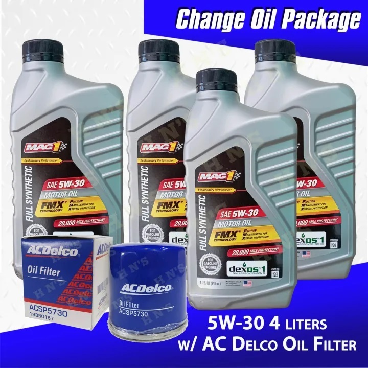 MAG 1 Full Synthetic SAE 5W-30 Dexos Approved Oil Change Bundle For ...