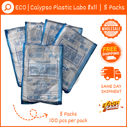 Calypso Plastic Labo 8x11 BUNDLE of 5 Packs ( 100 pcs/pack ) | Shopee ...