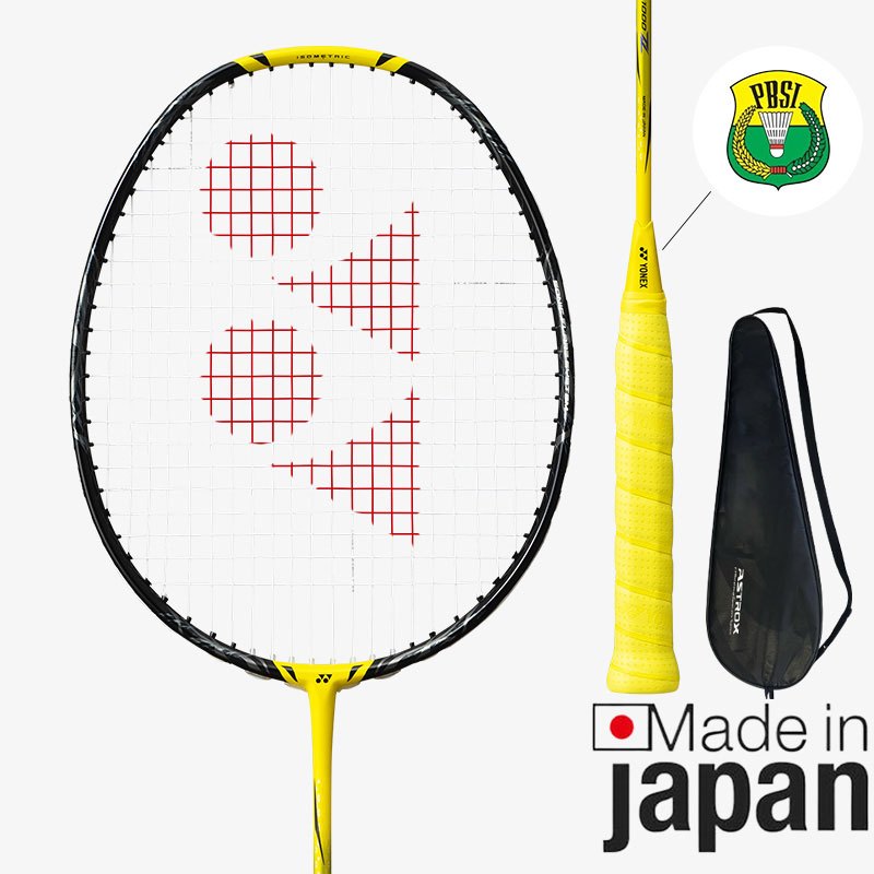 Yonex badminton racket original NANOFLARE 1000z Lightweight Frame with string Yellow 4U5 PBSI ...