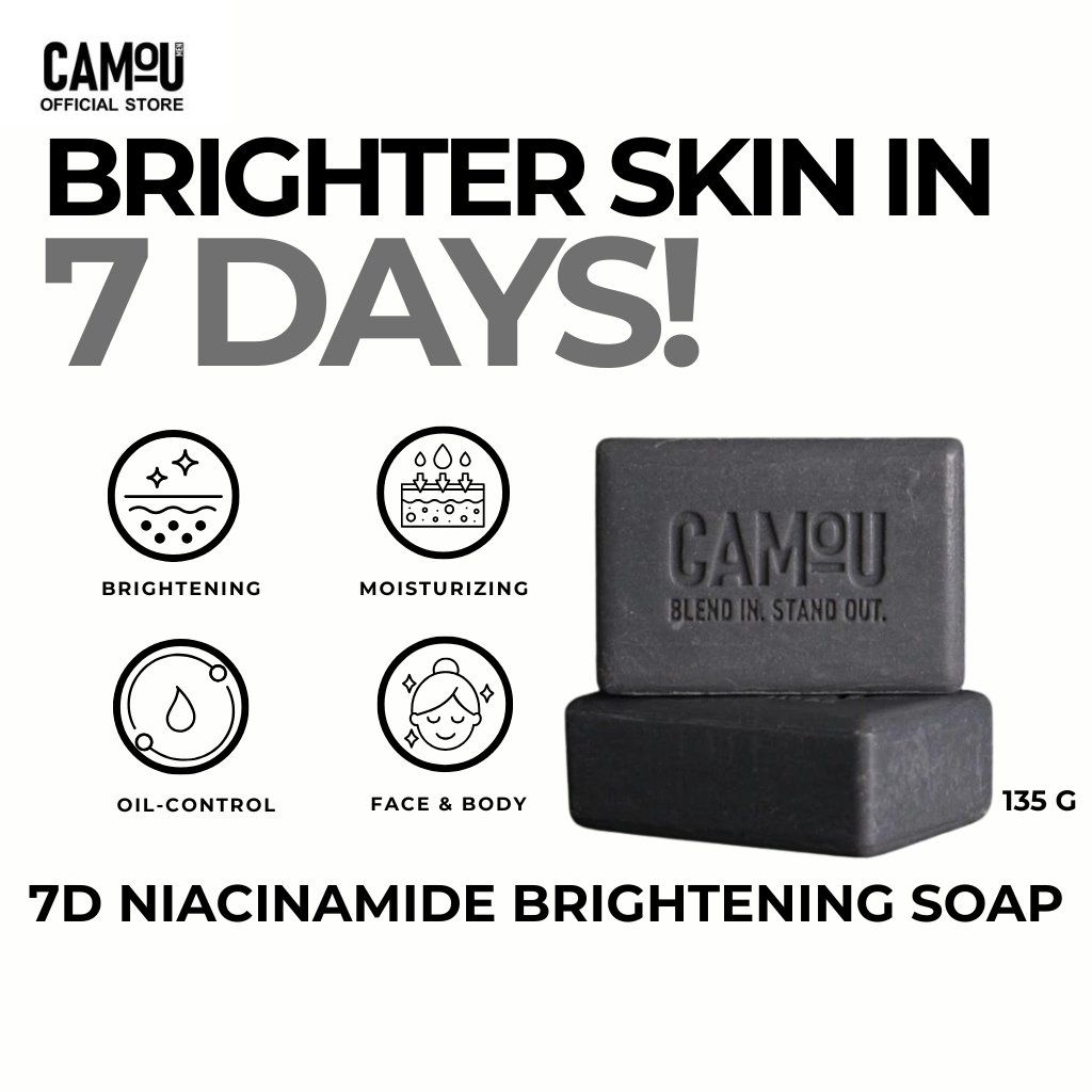Camou 7-Day Niacinamide Brightening Soap Long Lasting Whitening Anti ...