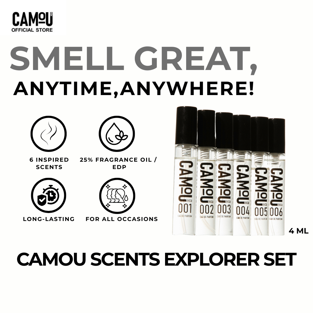 Camou Explorer Set 6 x 4ml Discovery Set EDP Long Lasting Perfume ...