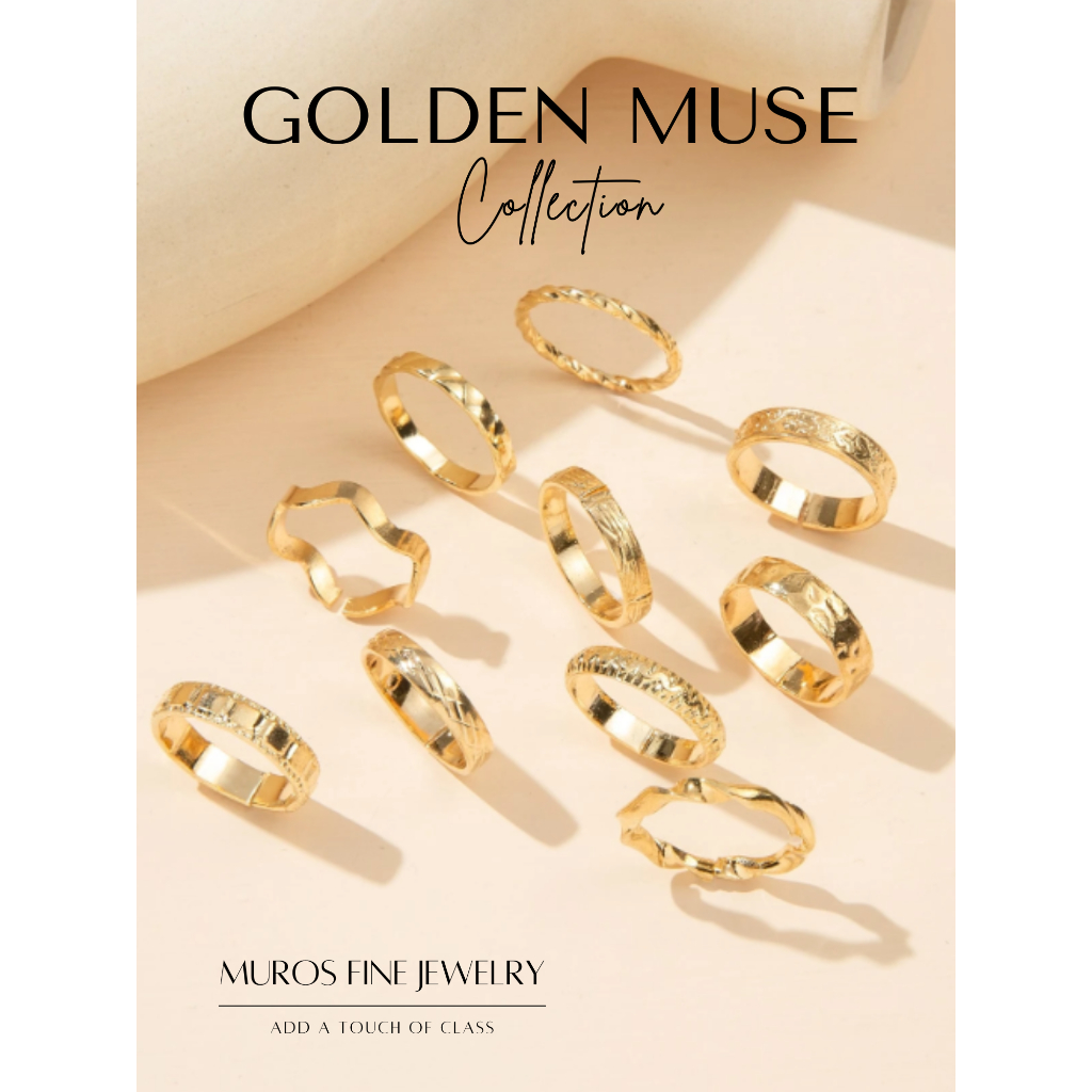Golden Muse: Stackable Minimalist Gold Rings (Muros Fine Jewelry ...