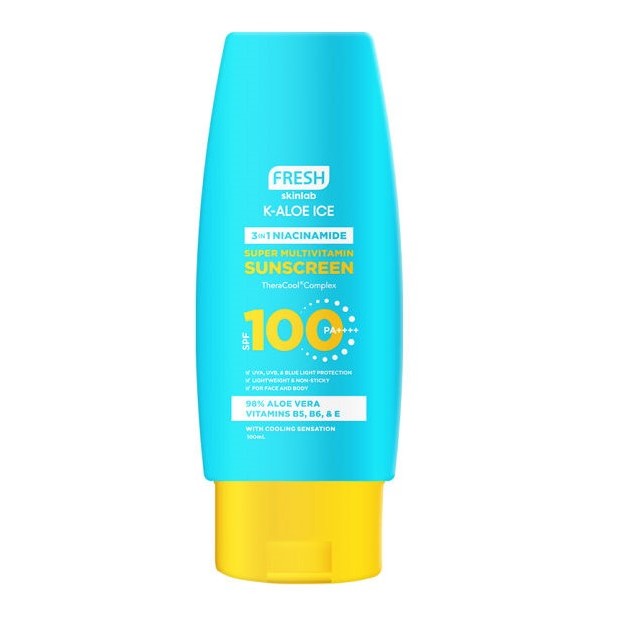 The Fresh Skinlab K-Aloe Ice 3 in 1 niacinamide super multivitamin ...