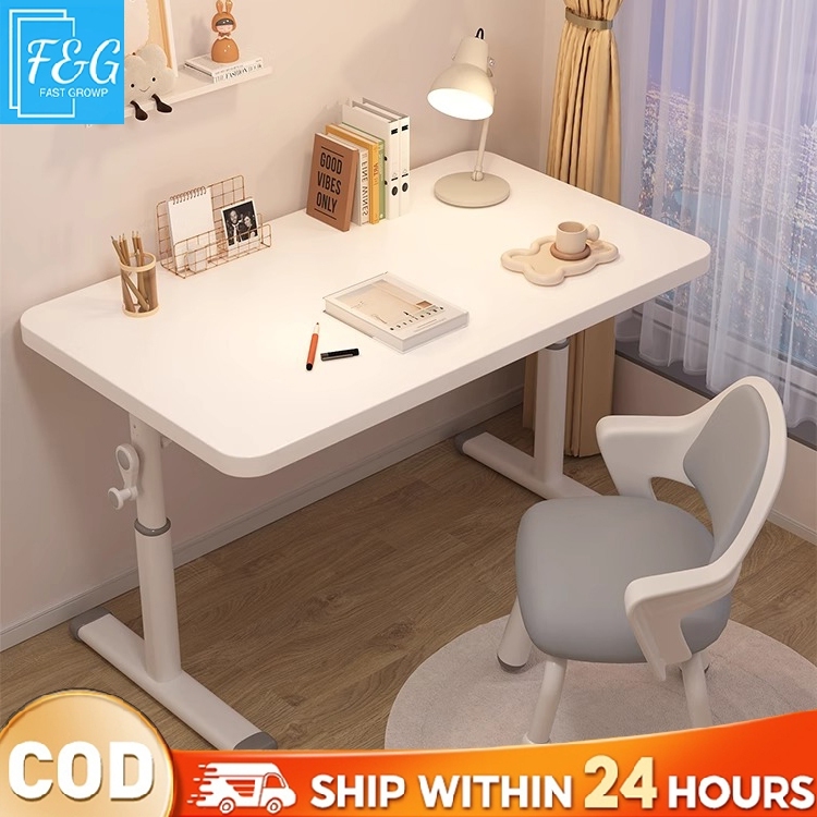 F&G Adjustable Desk Computer Desk Student Study Table Hand-cranked ...