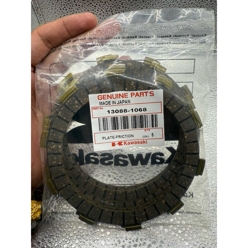 kawasaki genuine barako bc175 clutch lining set (5pcs) | Shopee Philippines