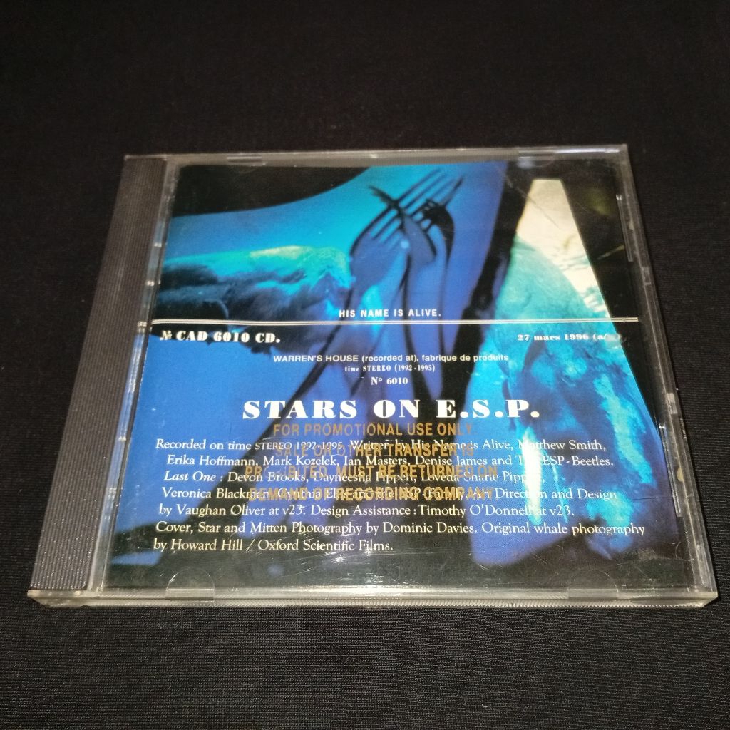 HIS NAME IS ALIVE - Stars On E.S.P. CD 4AD Art Rock music album ...