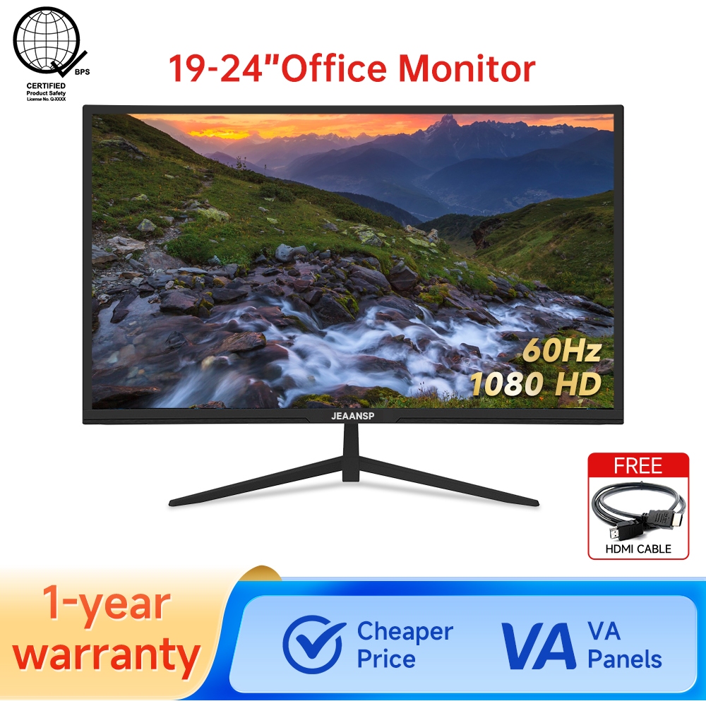Murang monitor 19 22 24 Inch LED 60Hz VA Tablet 4ms Office Computer ...