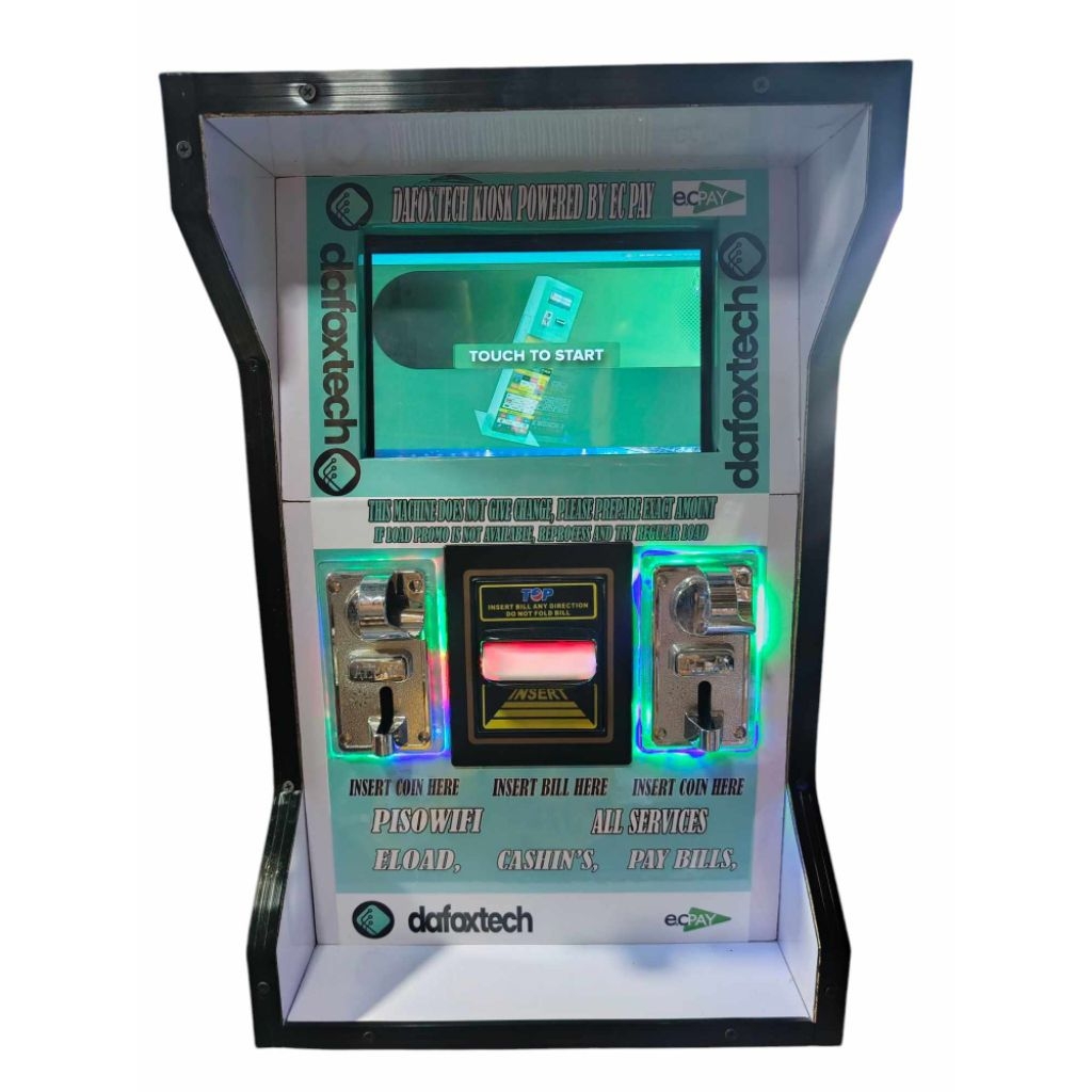 DAFOXTECH ELOADING KIOSK MACHINE TABLE TOP.GCASH/MAYA/BILLS PAYMENT ...