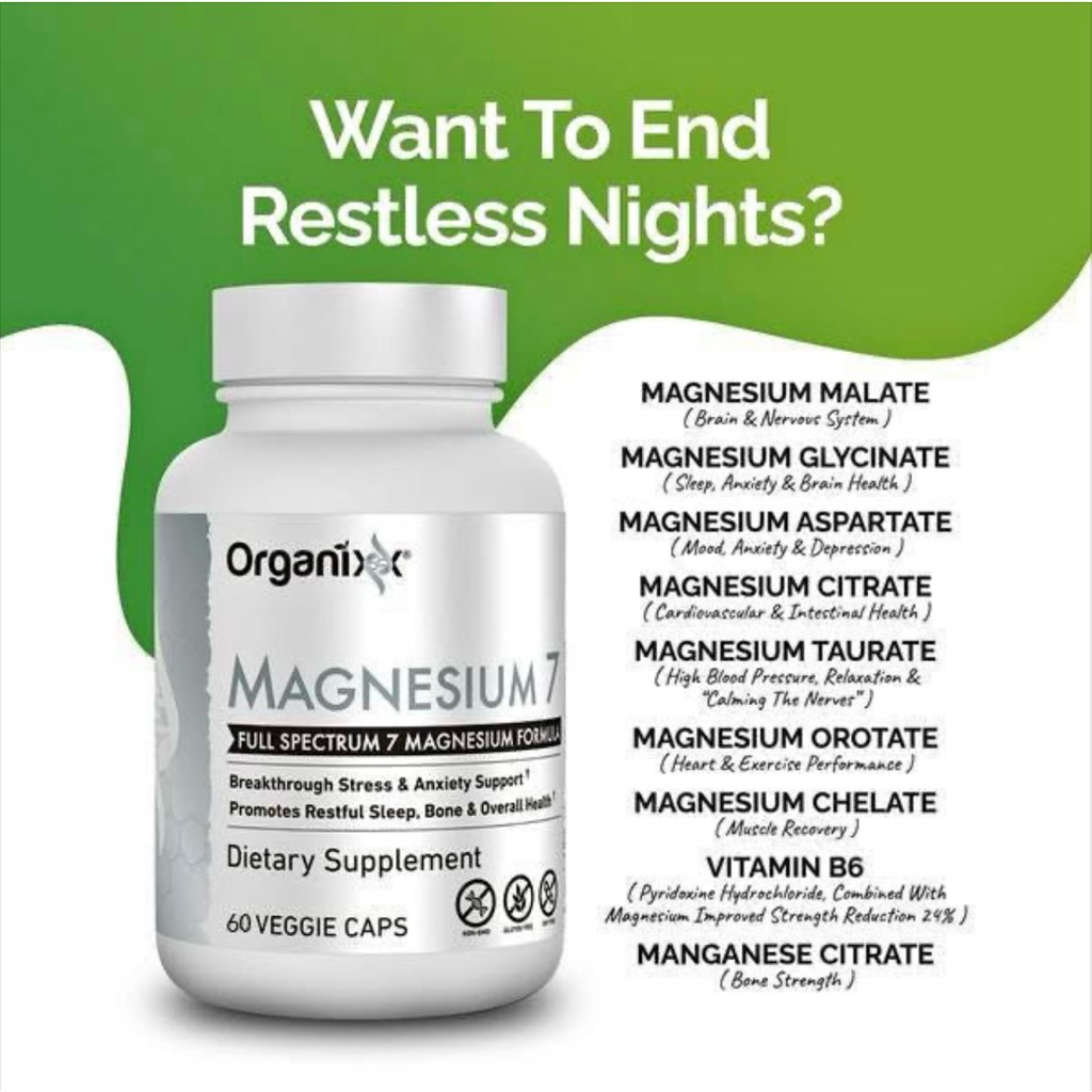 ORGANIC MAGNESIUM 7 - Help Deep Sleep, Rest, Relaxation, Reduce Stress ...