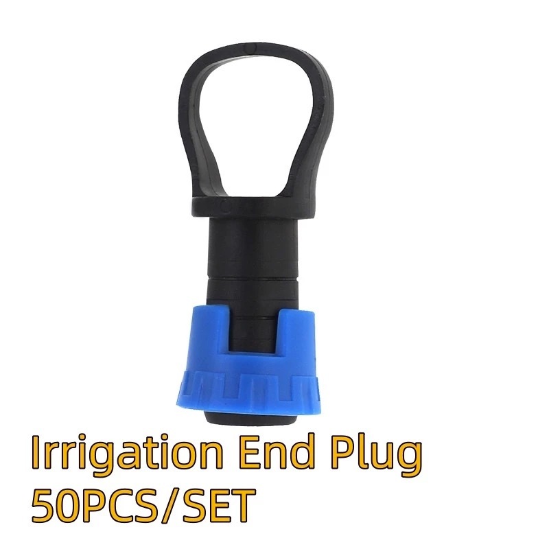 50PCS End Plug Cap Micro Irrigation Drip Tape Connectors For 16mm Drip ...