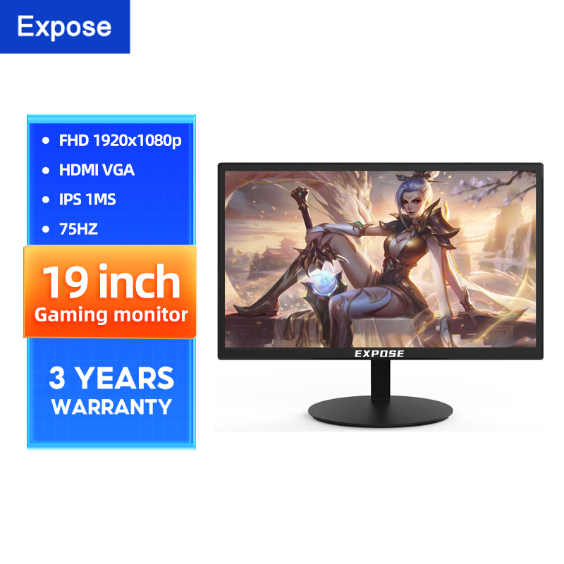 Expose 27 inch Gaming Monitor PC Computer 19/24 inch pc laptop Desktop ...