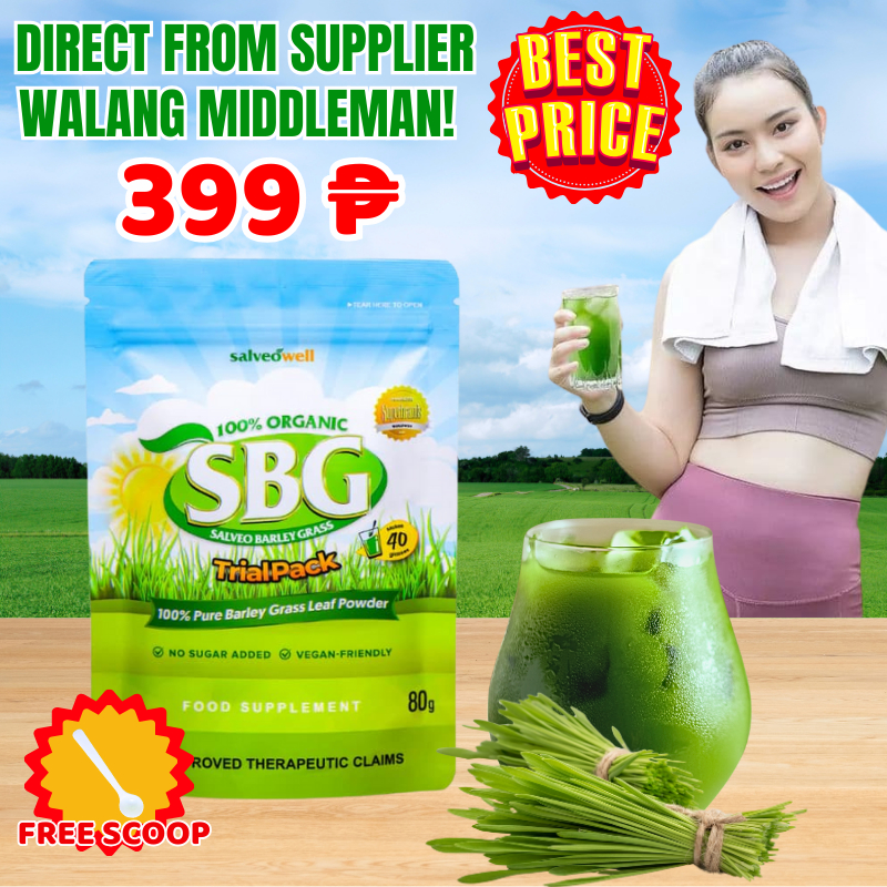 SBG TRIAL (NEW PACKAGING) SALVEO BARLEY 80g, 100% Organic & Pure ...