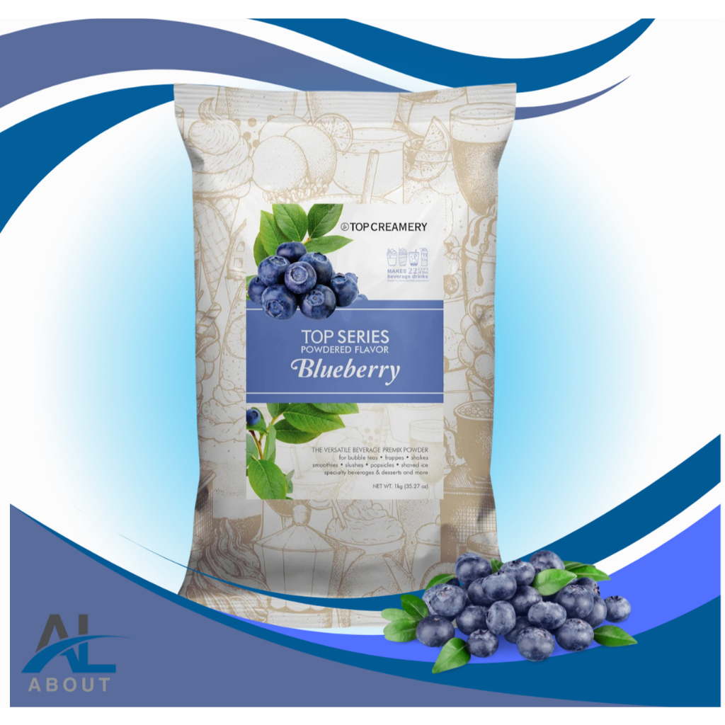 TOP Creamery Blueberry Flavor Powder 1kg | Shopee Philippines
