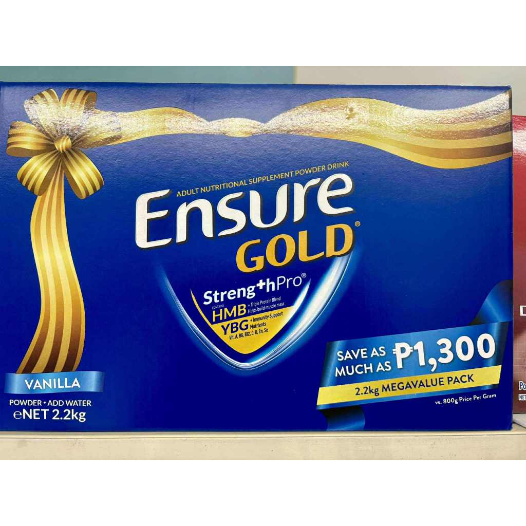 Ensure Gold Powdered Adult Nutritional Supplement Drink Vanilla 2.2kg ...