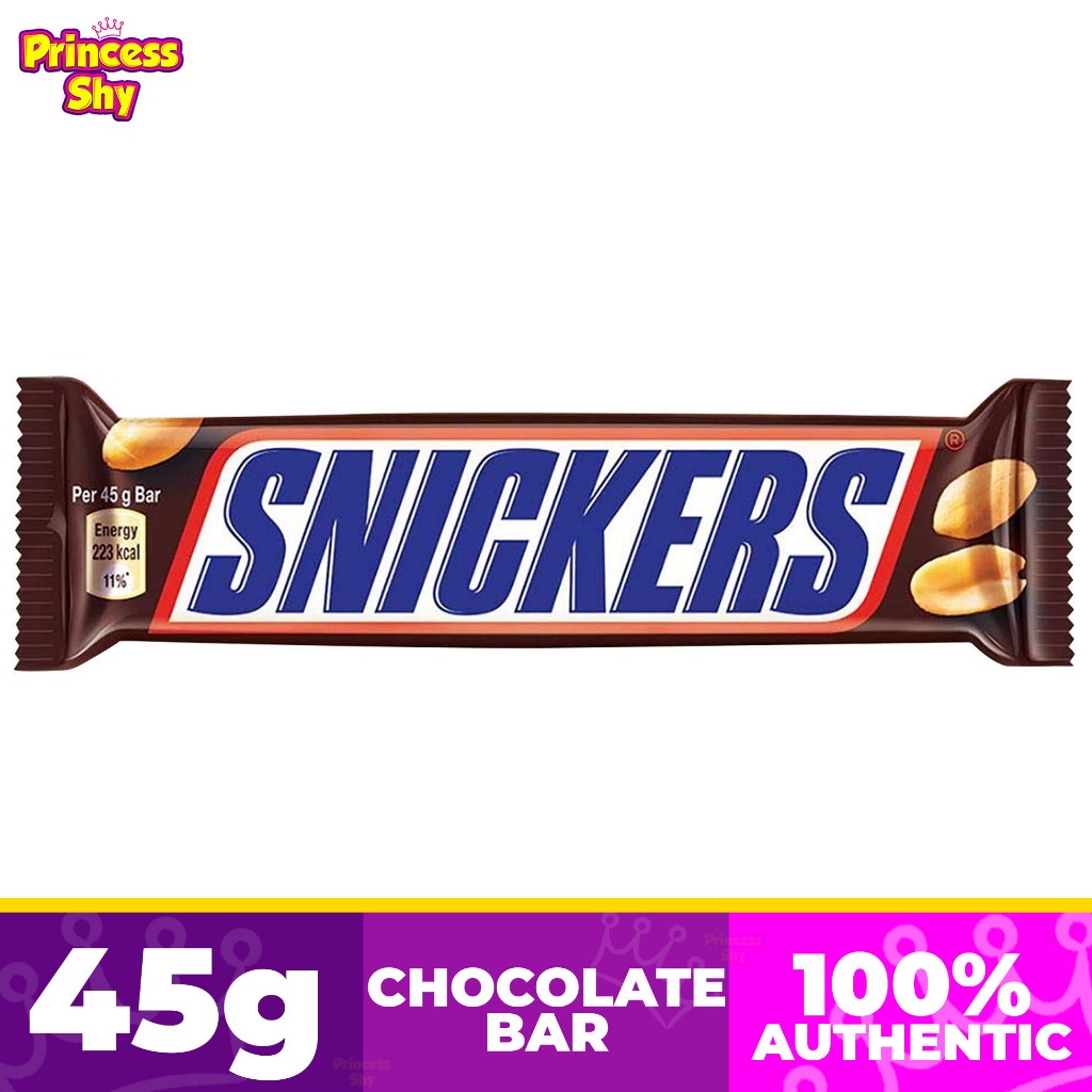 Snickers Chocolate Bar 45g | Shopee Philippines
