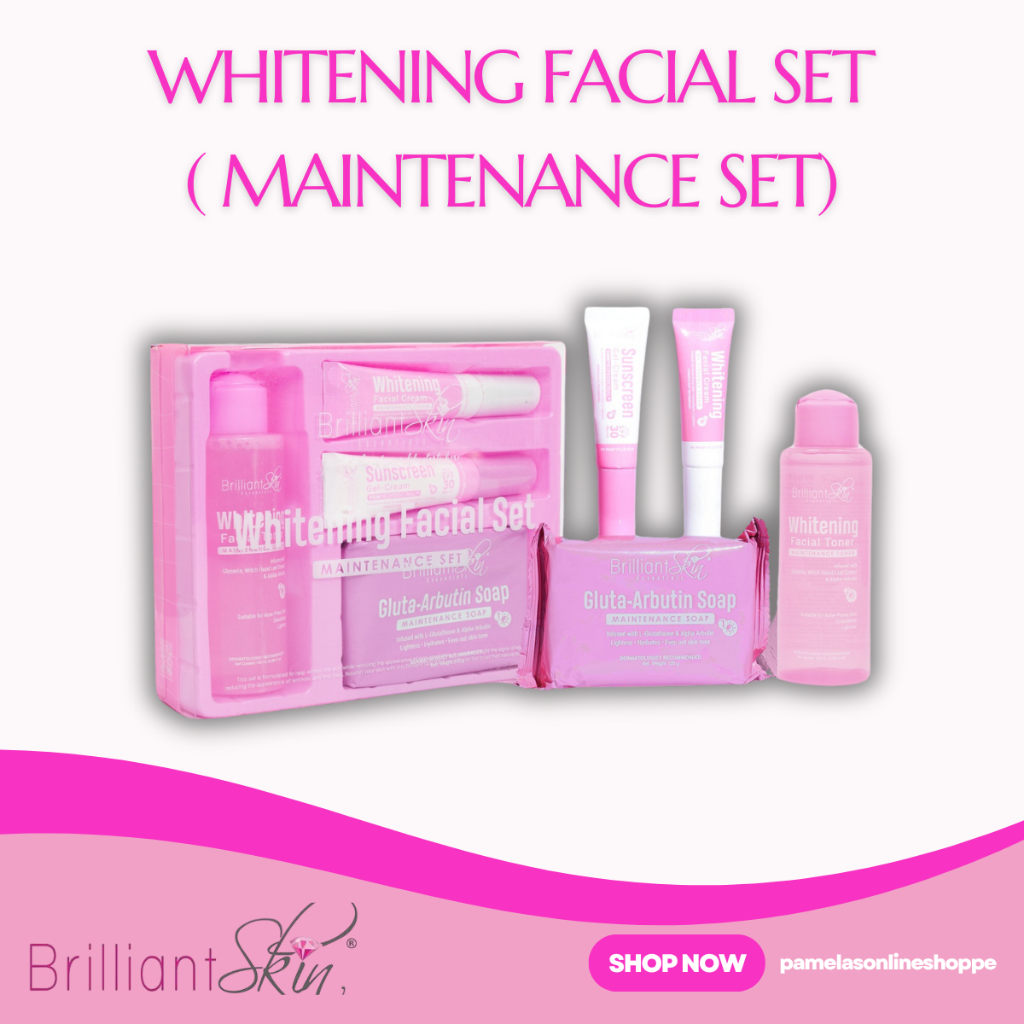 Brilliant Skin Whitening Facial Set| Maintenance Set|Acne-Prone Skin ...
