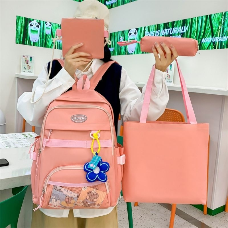 YQY Hot School Bag Set 4 in1 Backpack Bookbag Kids School Backpack for ...